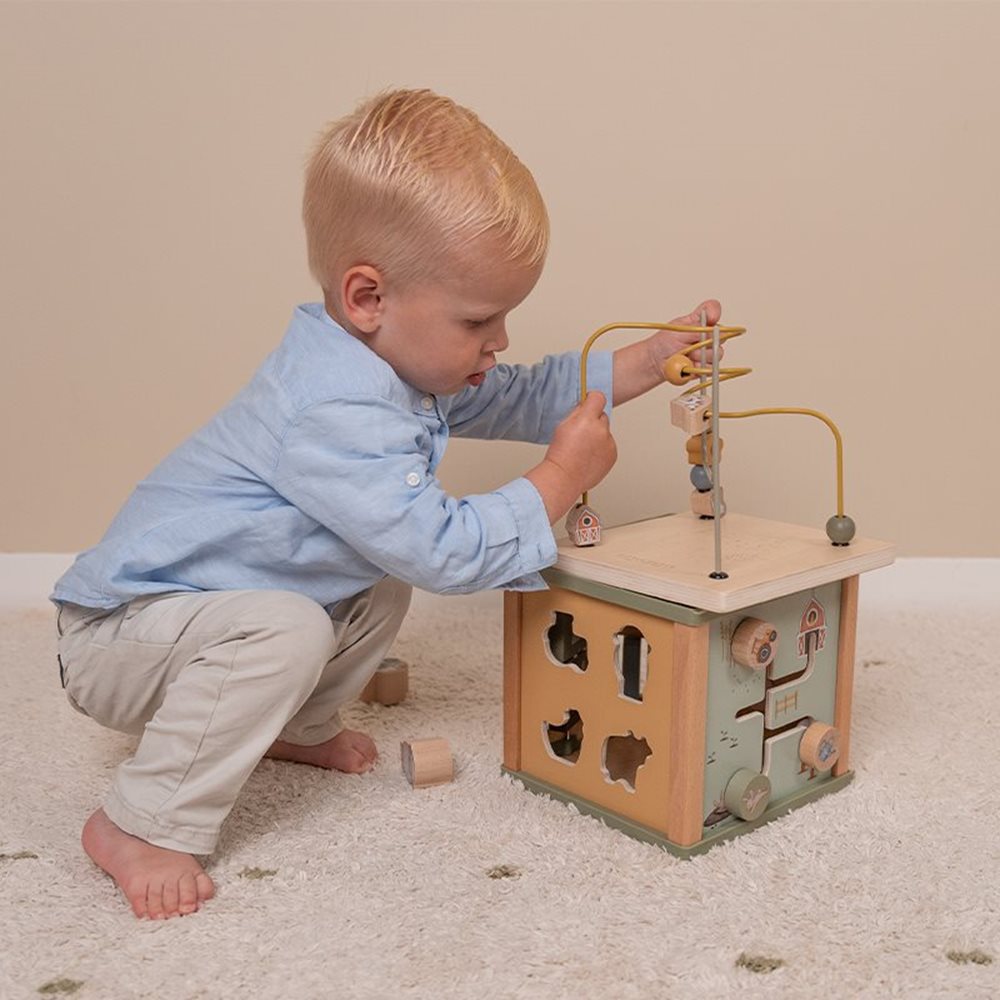 Little Dutch Wooden Activity Cube - Little Farm – Lulabug Kids - Online ...
